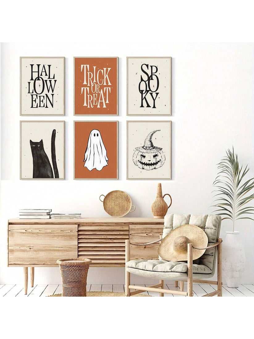 Spooky Halloween Collection: Printable Vintage Posters for Minimalist