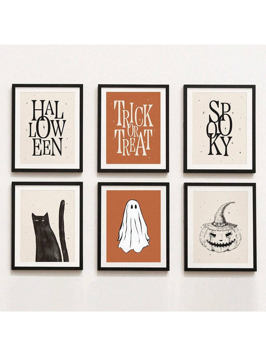 Spooky Halloween Collection: Printable Vintage Posters for Minimalist